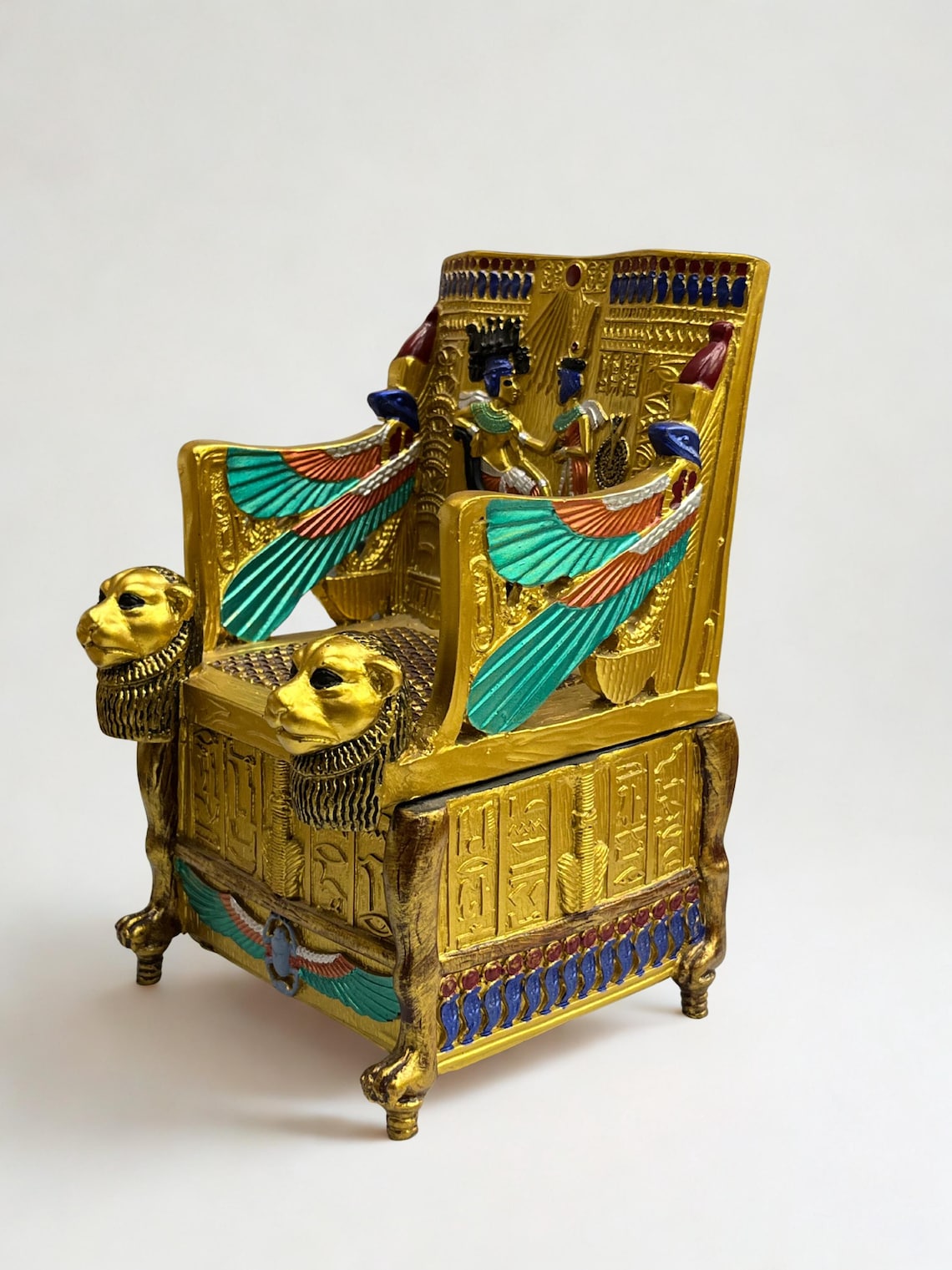 Tutankhamun Throne Replica – Handmade Egyptian Decor Sculpture - Etsy