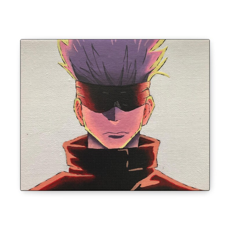 Satoru Gojo Anime Print on Raised Canvas Decor - Etsy