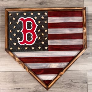 Custom Home Plate American Flag - Etsy