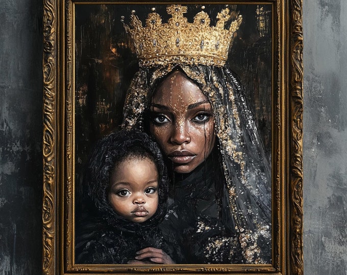 Erzulie Dantor - Voodoo Goddess of Love Wall Art, Voodoo Poster ...