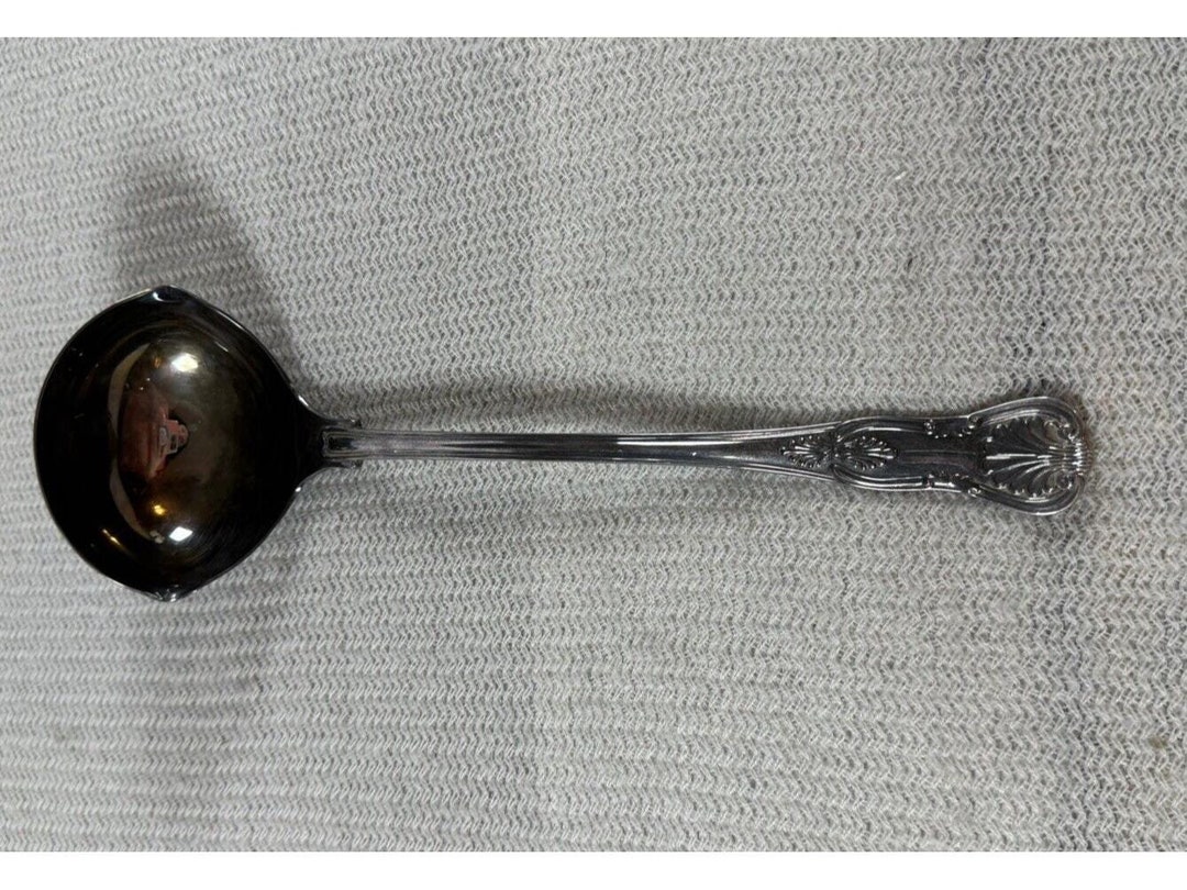Vintage Sheffield England Punch Bowl Ladle 17 Victorian Style ...