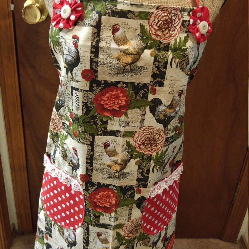 Rooster and Roses - Etsy