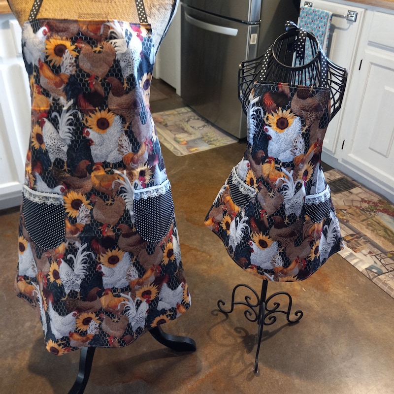 Chicken Kitchen Apron - Etsy
