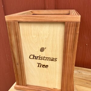 Cedar Christmas Tree Lantern - Etsy