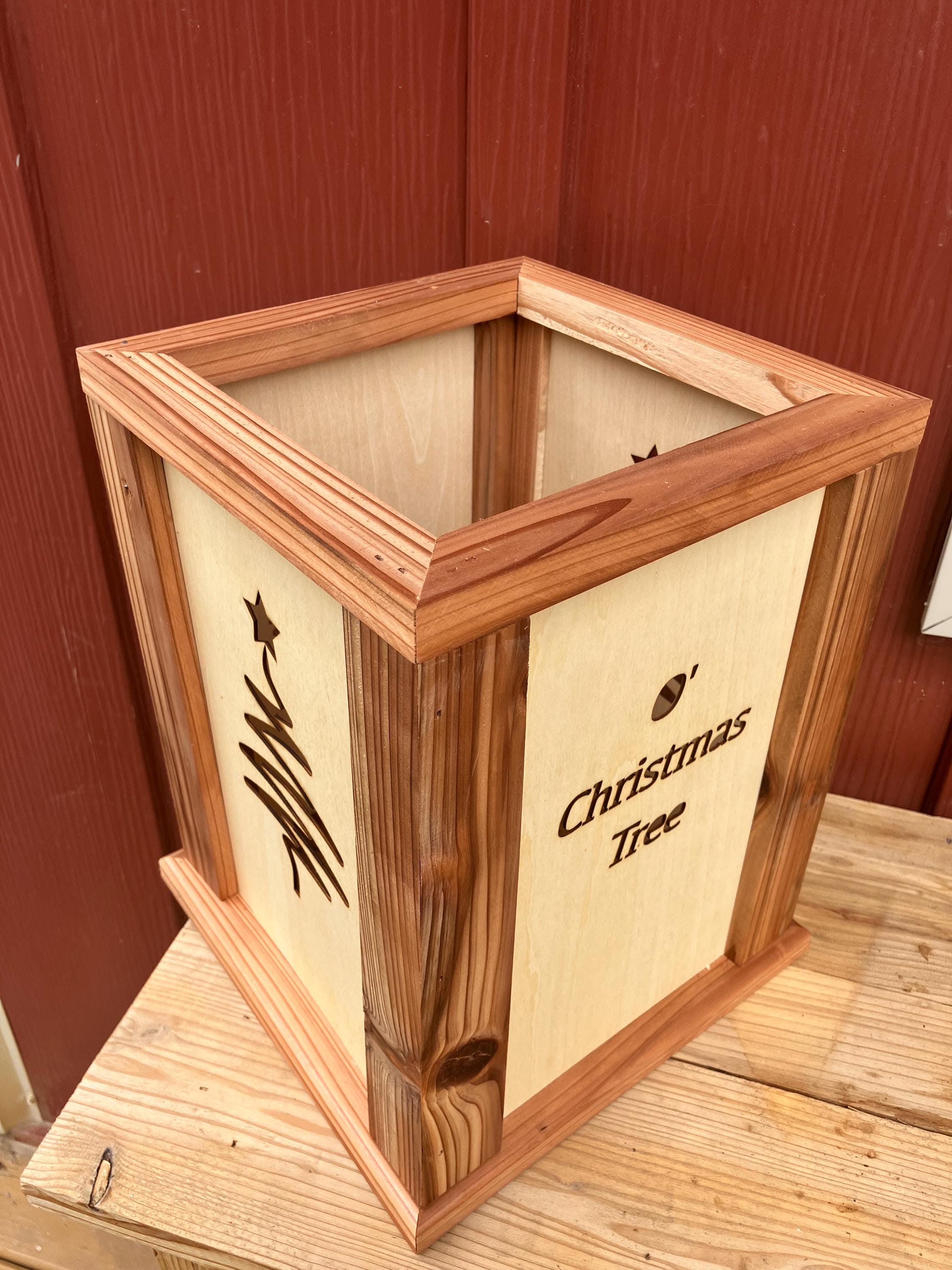 Cedar Christmas Tree Lantern - Etsy