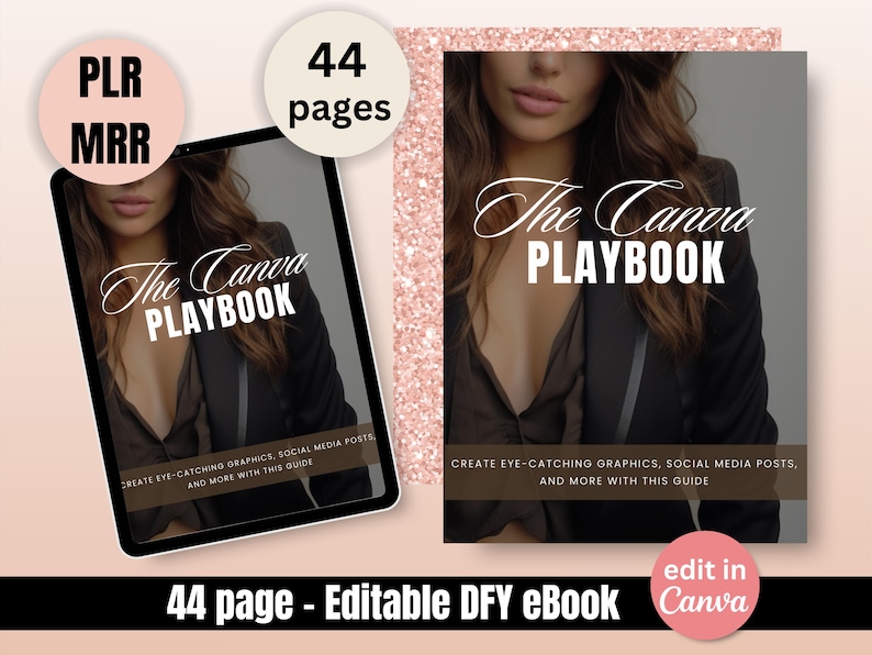The Canva Playbook- Digital Marketing Ebook- Canva Editable- MRR PLR ...