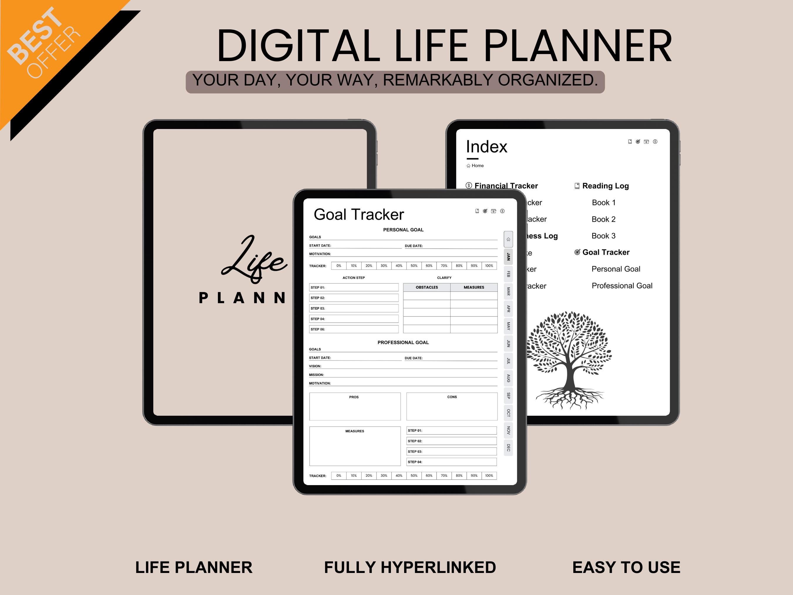 Digital Life Planner for E-ink Tablet - Digital Life for Paper Tablets ...