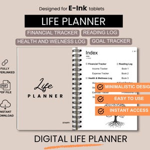 Digital Life Planner for E-ink Tablet - Digital Life for Paper Tablets ...