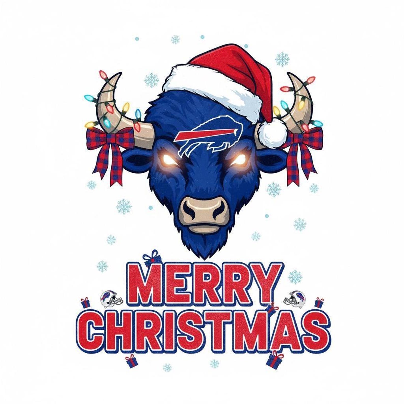 Buffalo Bills Christmas Sublimation - Etsy