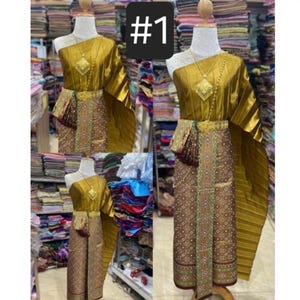 Gorgeous Traditional Thai Dressi Thai/khmer Wedding Dressi Bridmaid ...