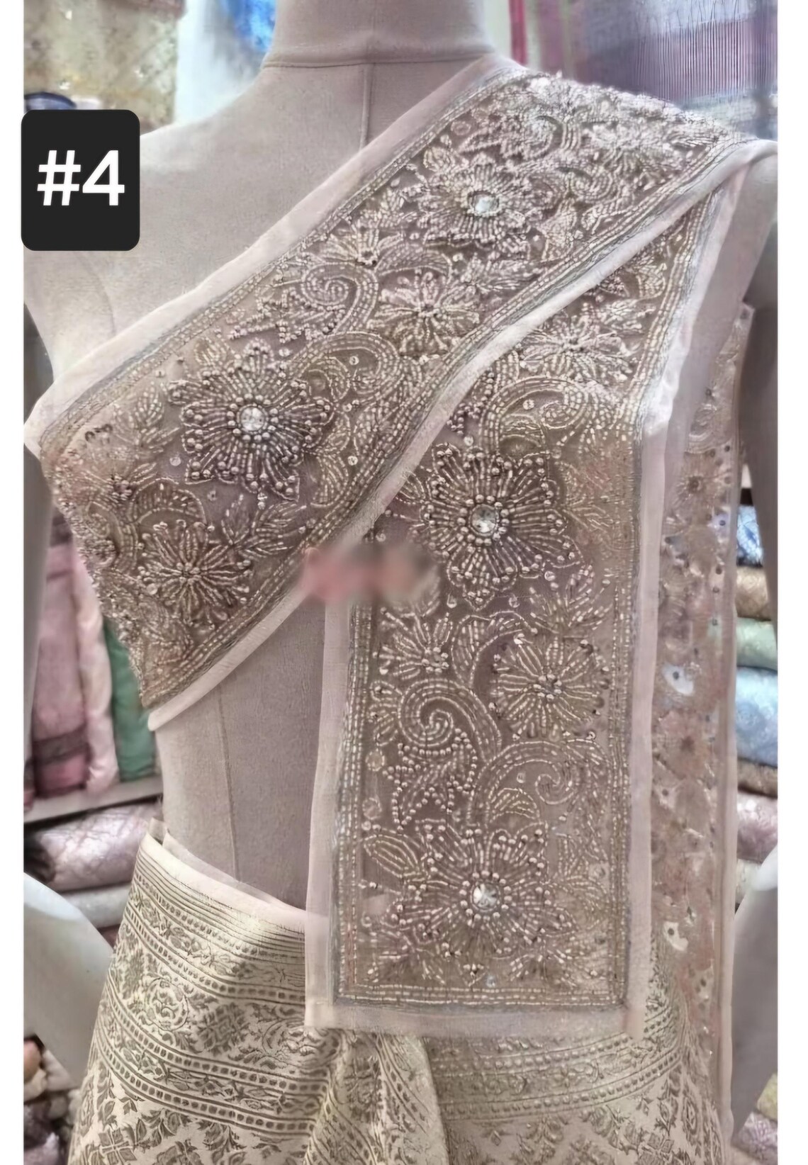 Gorgeous Traditional Thai/khmer Sash Handmade Bead Embroidery Asian ...