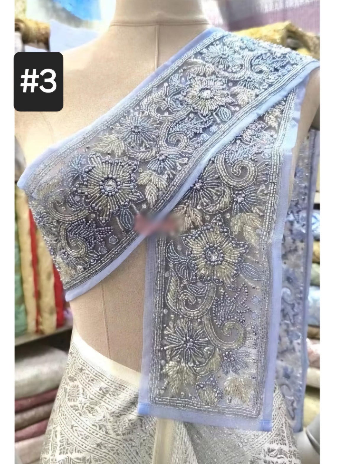 Gorgeous Traditional Thai/khmer Sash Handmade Bead Embroidery Asian ...