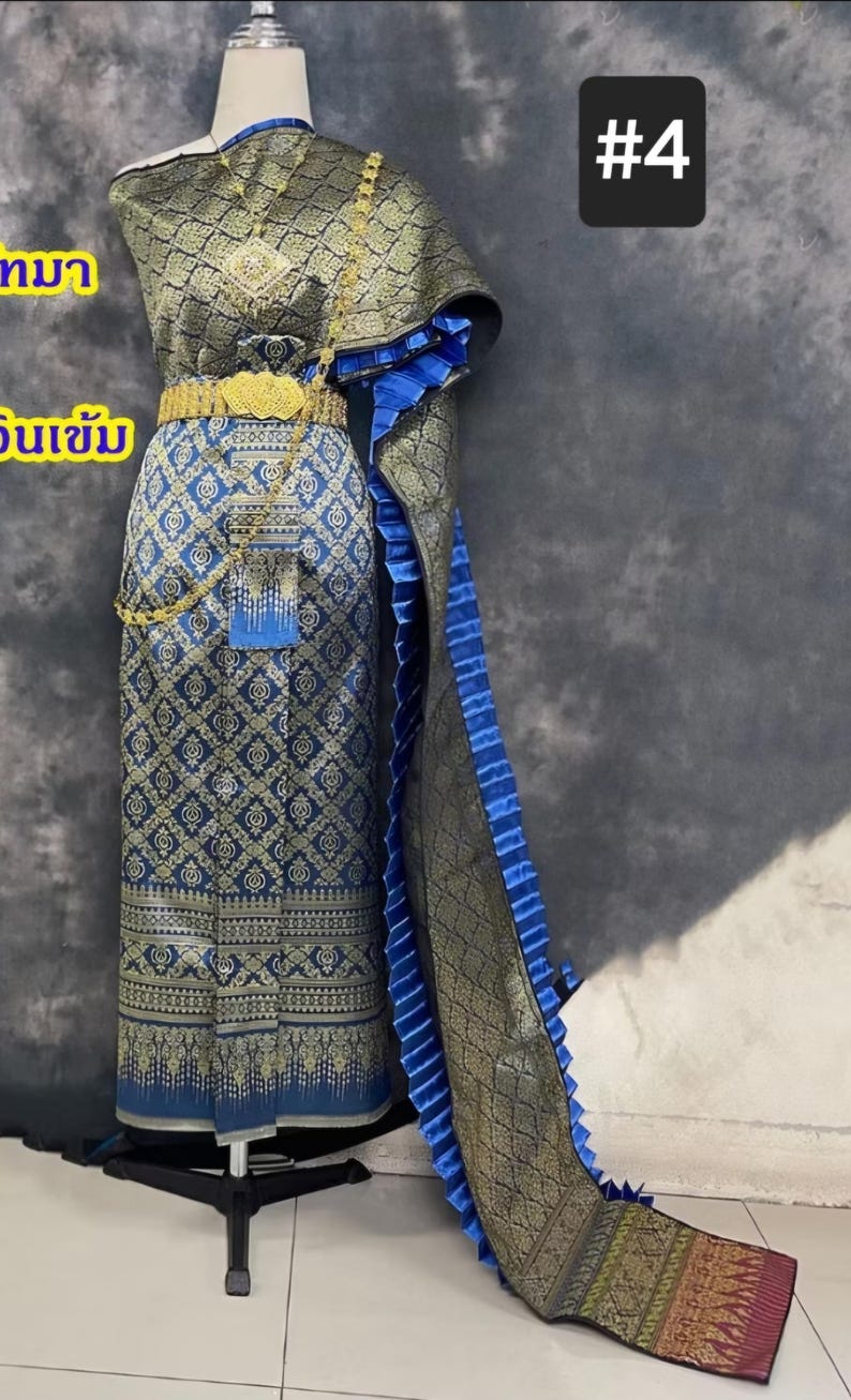Beautiful Traditional Thai Dressi Chut Thai | Thai/khmer Wedding Dressi ...