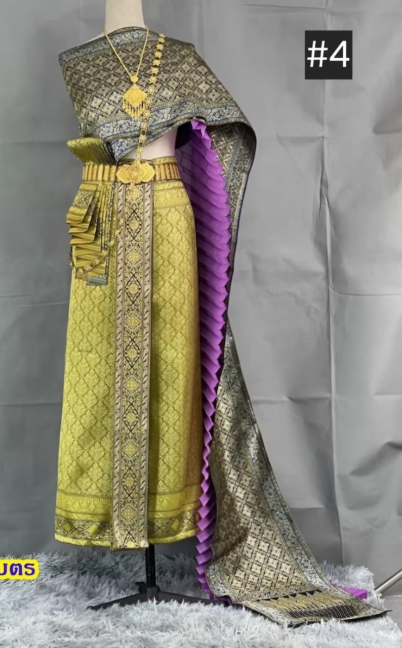 Amazing Traditional Thai Dressi Thai/khmer Wedding Dressi Handwoveni ...