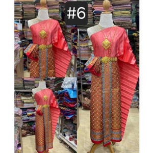 Gorgeous Traditional Thai Dressi Thai/khmer Wedding Dressi Bridmaid ...