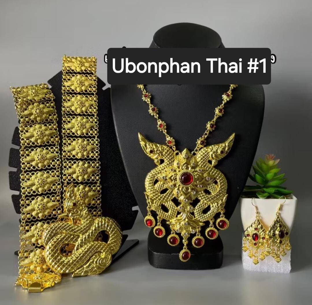 Beautiful Traditional Thai/khmer Accessory Set| Thai/khmer Jewelry Set ...