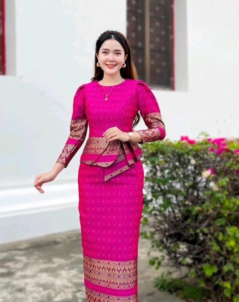 Gorgeous Thai Dressi Thai/laos Dressi Handwoven Fabrici Temple Dress ...
