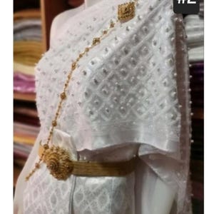 Beautiful Traditional Thai Dressi Thai/khmer Wedding Dressi Handwoveni ...