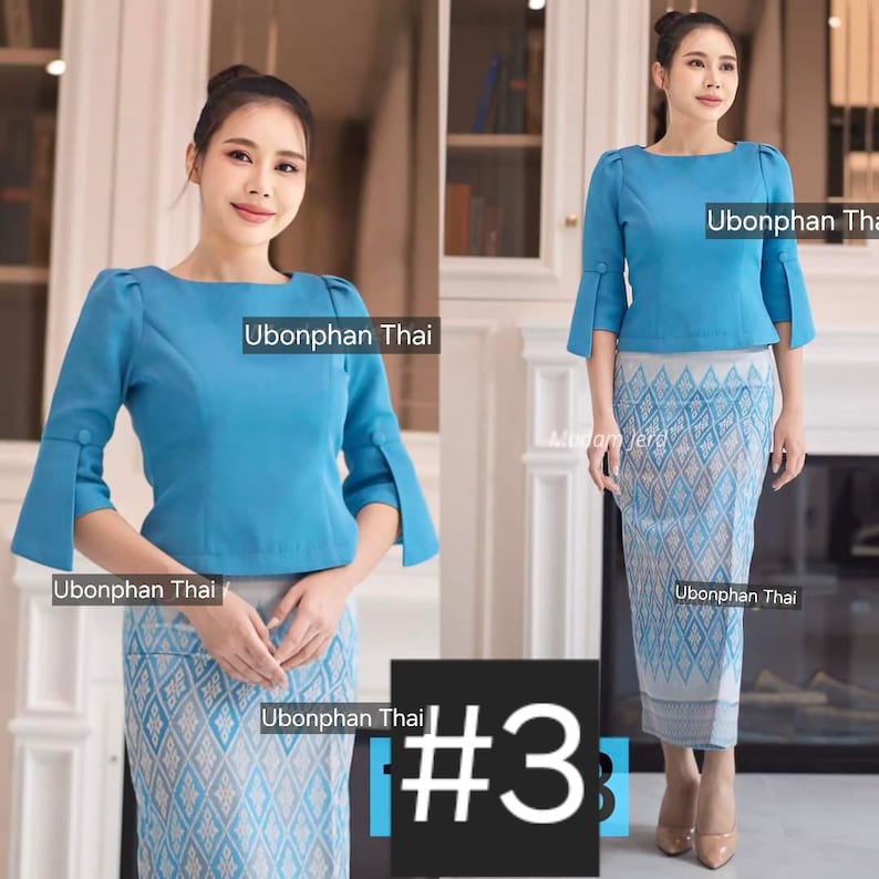 Elegant Thai Dressi Thai/laos Dressi Handwoven Cottoni Temple Dress| Asian Dress| Mother of ...