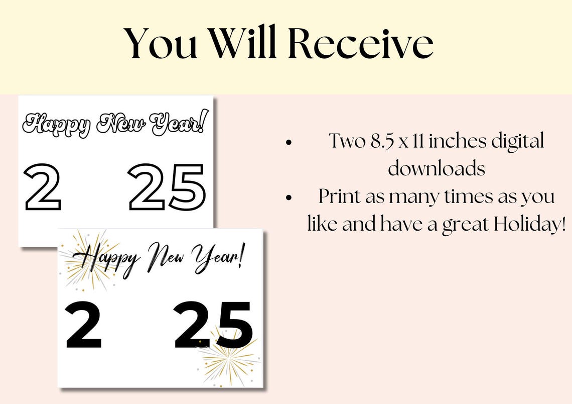 NEW YEAR Handprint Craft for Kids, Keepsake 2025, Happy New Years Eve ...