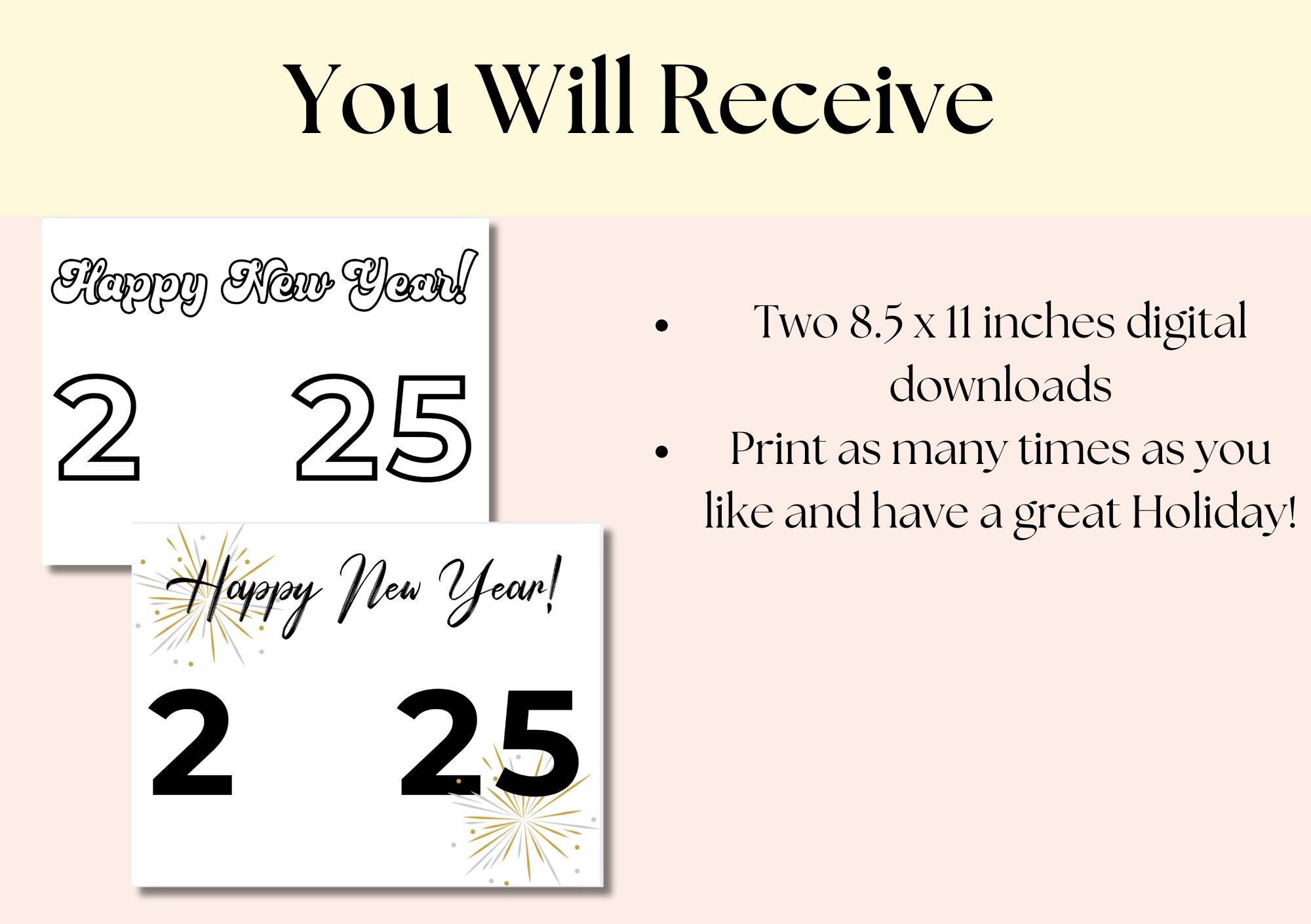 NEW YEAR Handprint Craft for Kids, Keepsake 2025, Happy New Years Eve ...