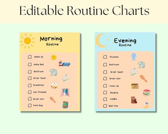 Routine Flip Chart, Morning Routine, Bedtime Routine, Kids Routine ...