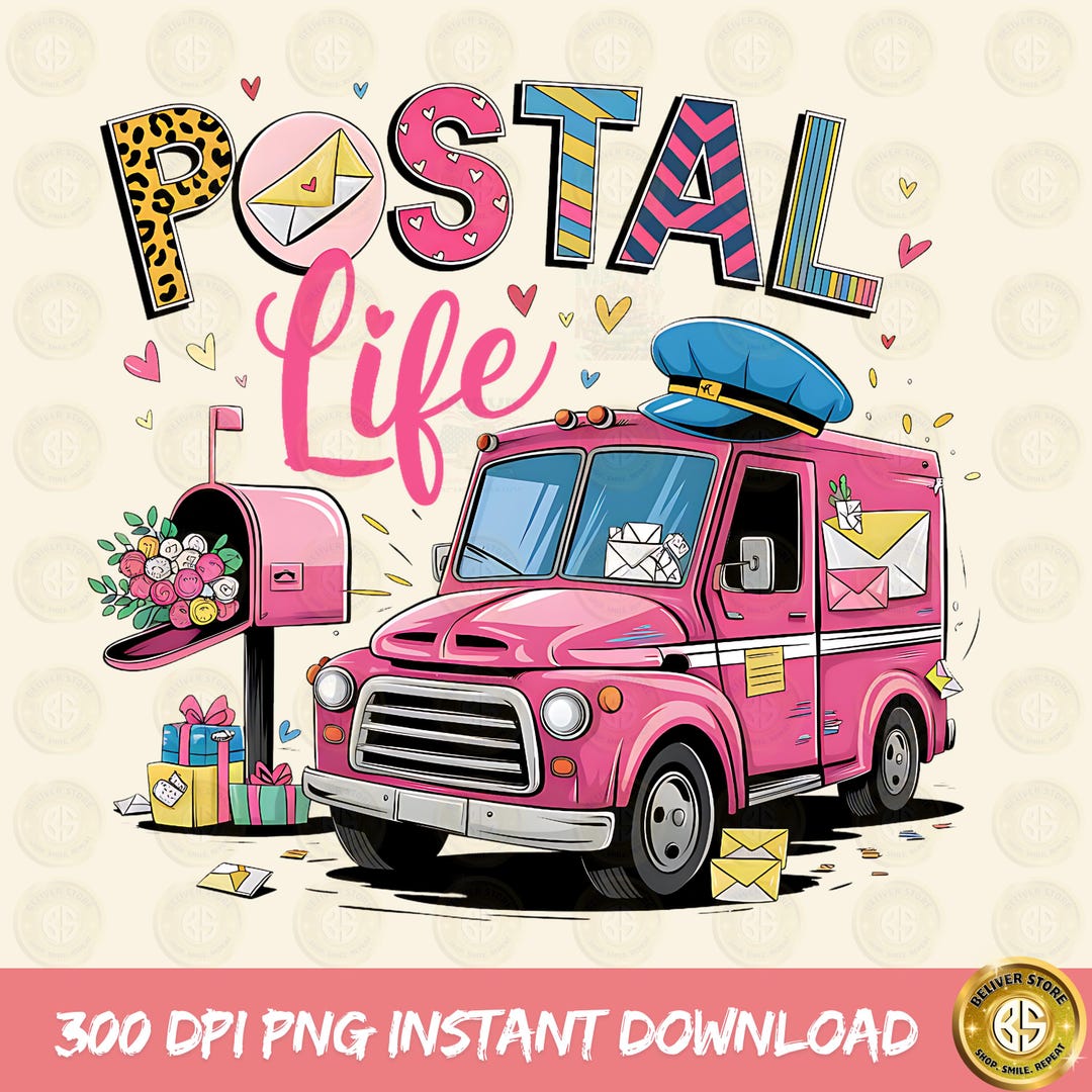 Postal Worker Valentine Day Sublimation T-shirt Design, Mail Carrier ...