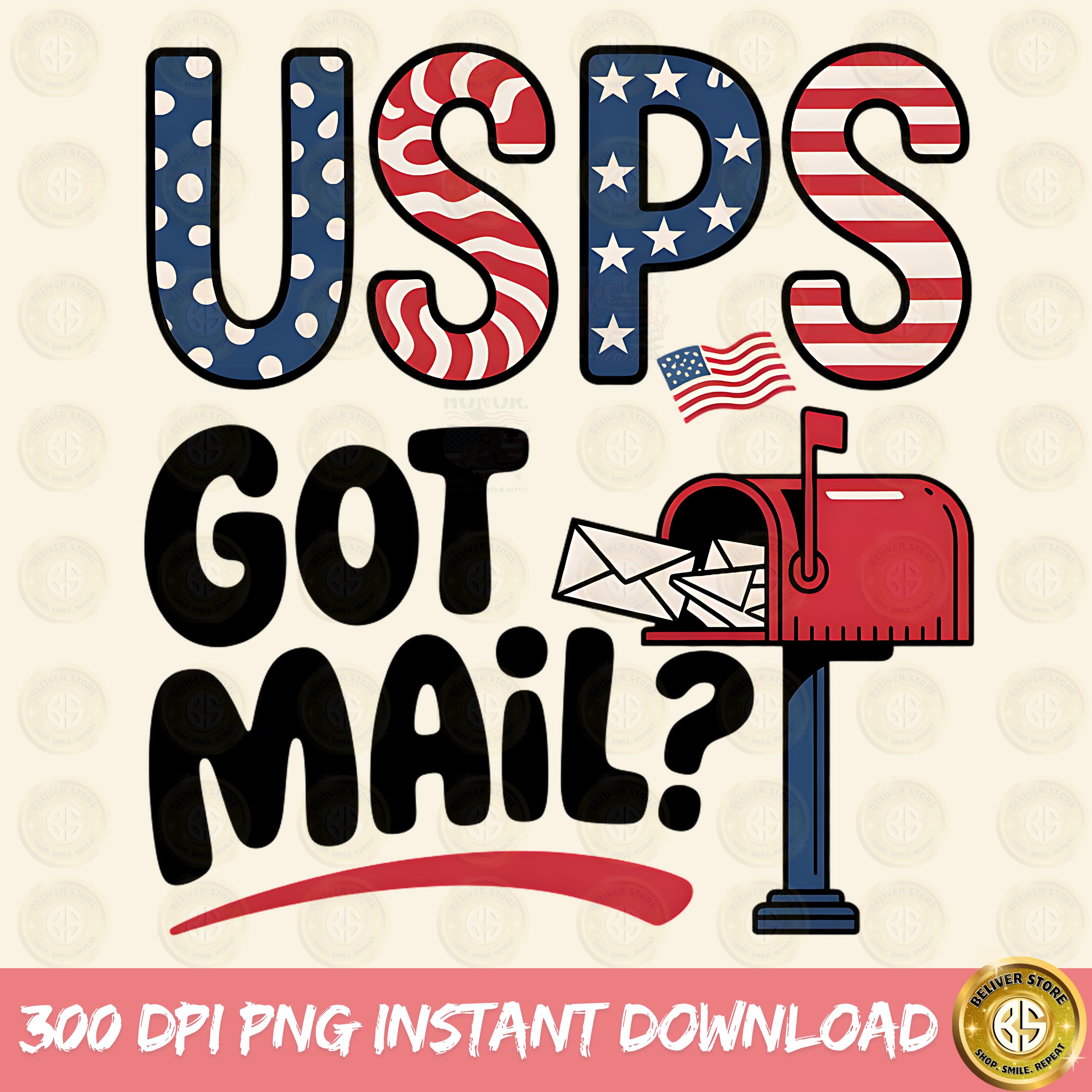 USPS Got Mail PNG Sublimation T-shirt Design | Postal Worker Shirt ...