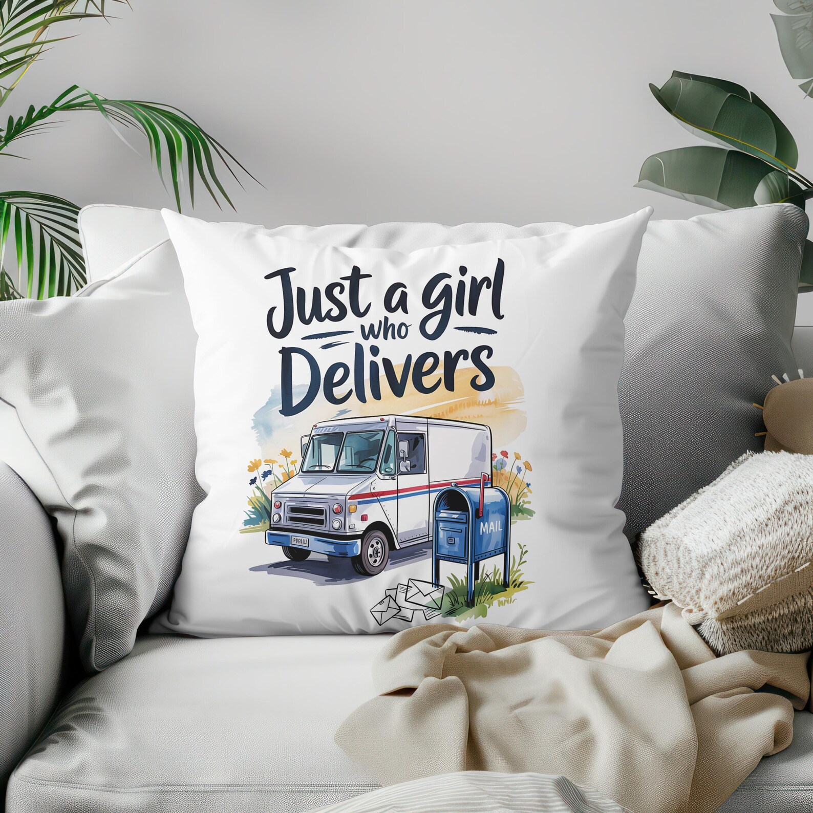Just a Girl Who Delivers Mail Png Mail Carrier Shirt Postal Worker ...