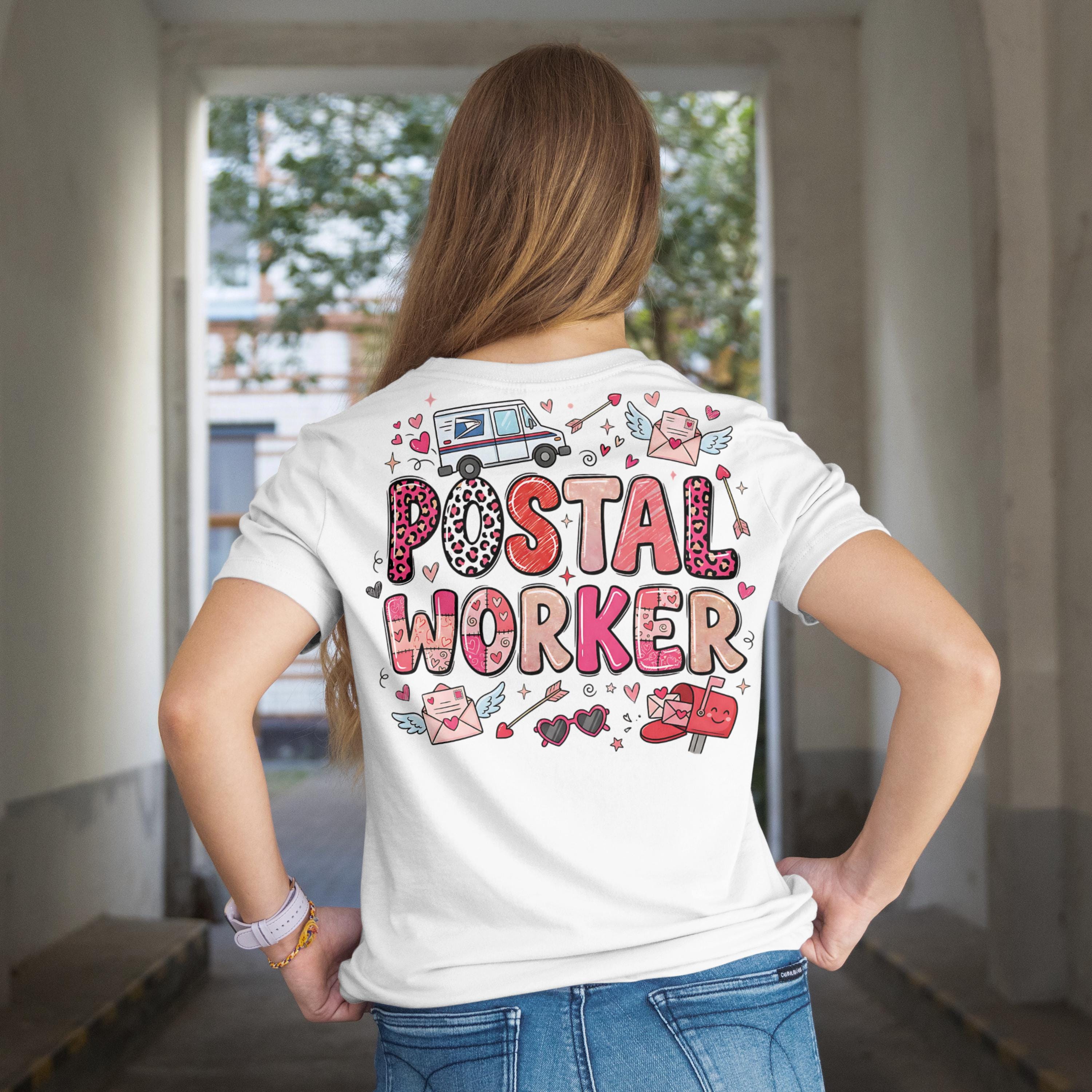 Valentine's Day Postal Worker Png Sublimation Design, Postal Life ...