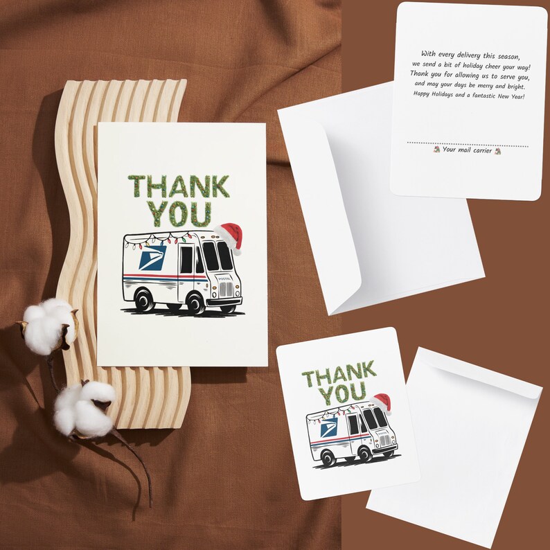 USPS Mail Carrier Thank You Postcard, Letter Carrier Thank You Cards ...