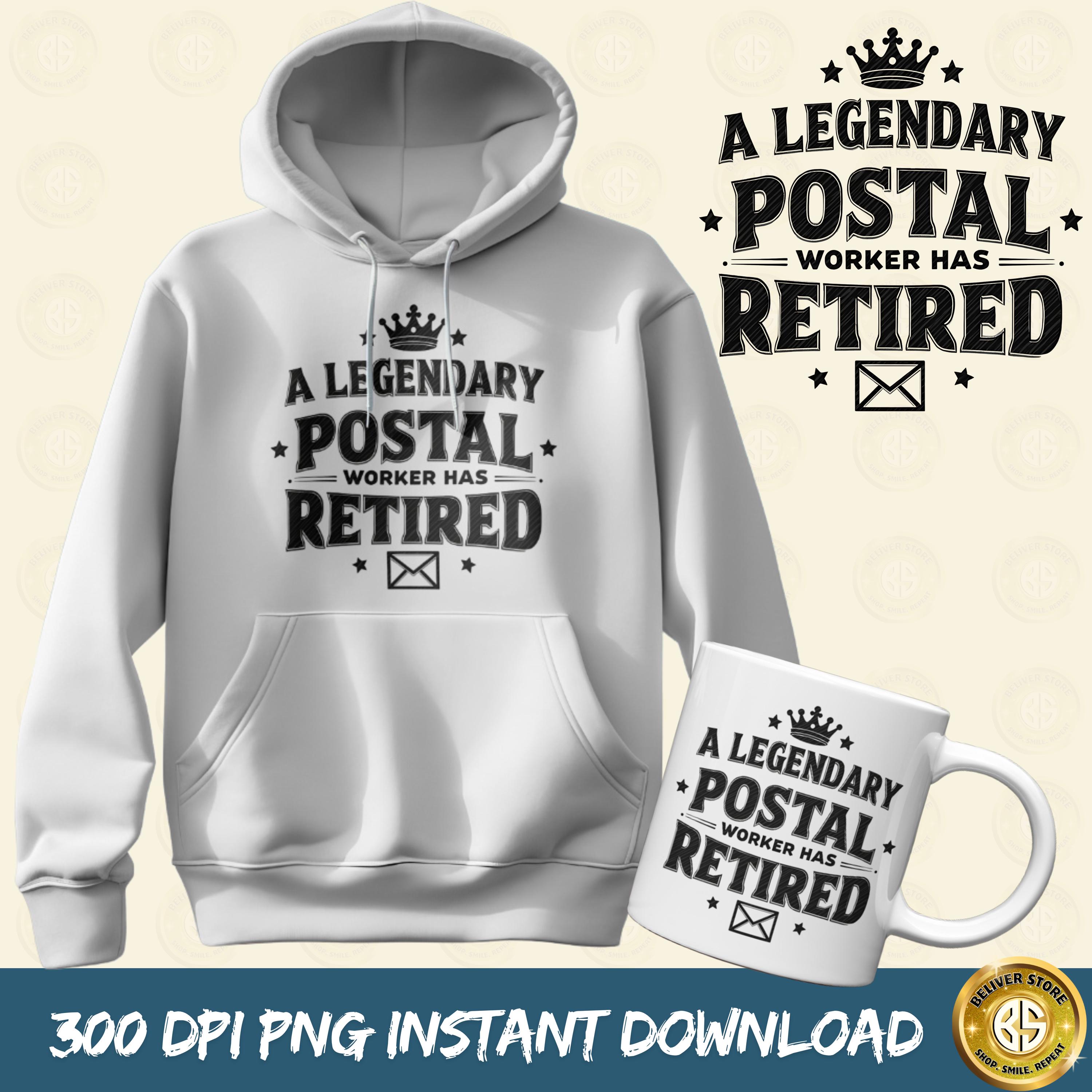 Retired Postman PNG Sublimation Design, Postal Worker Retired Gift ...