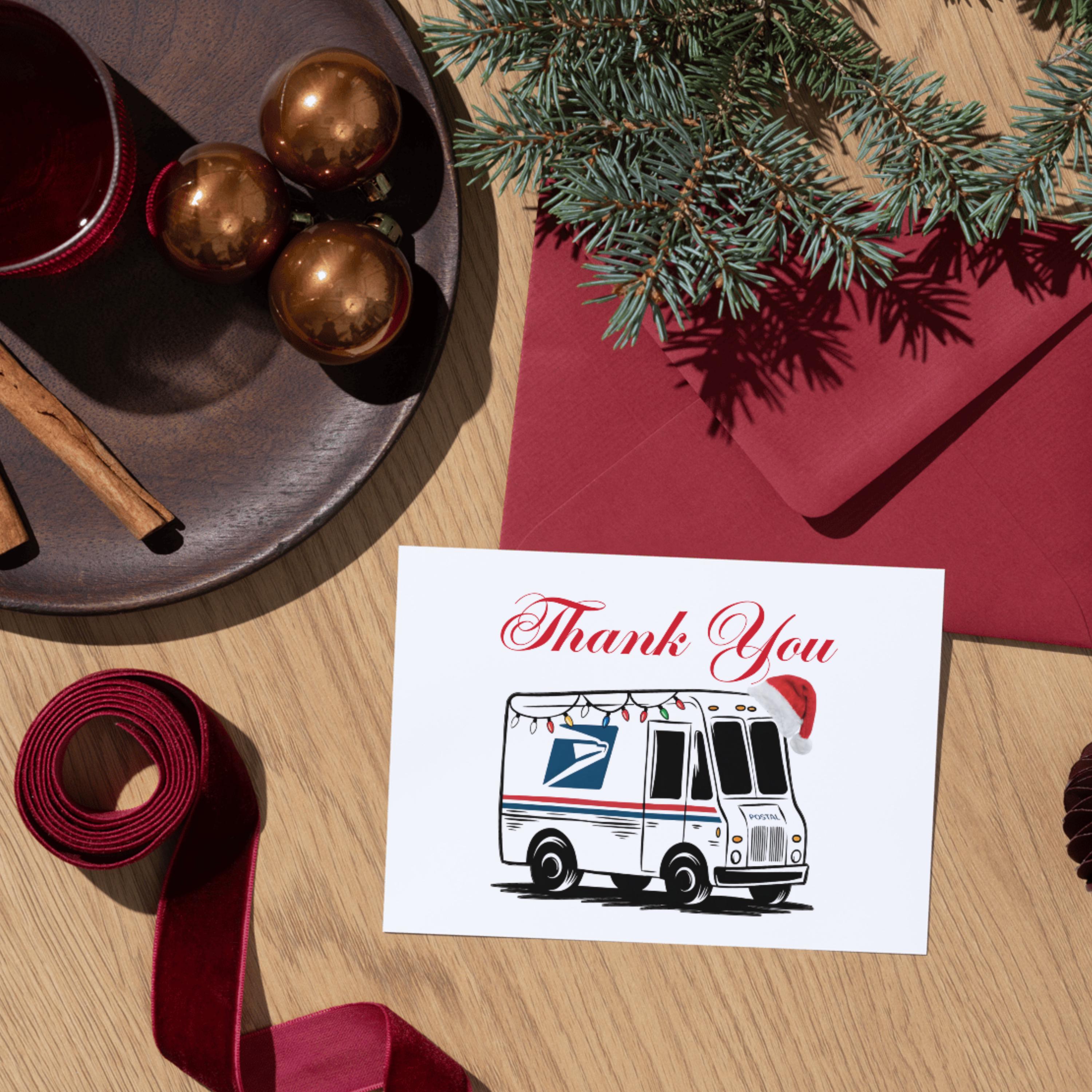 Letter Carrier Thank You Post Cards, USPS Thank You Cards, Postal ...