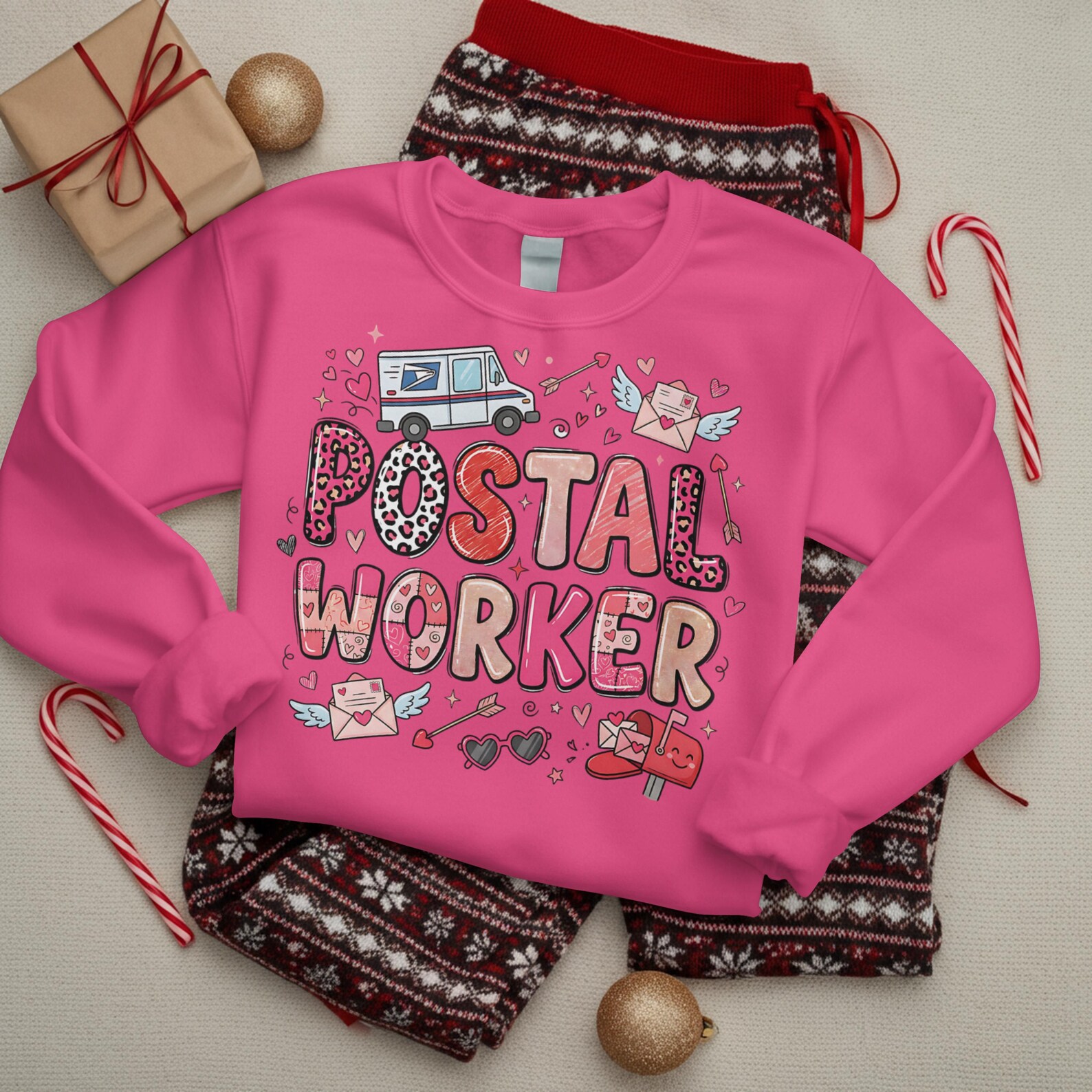 Valentine's Day Postal Worker Png Sublimation Design, Postal Life ...
