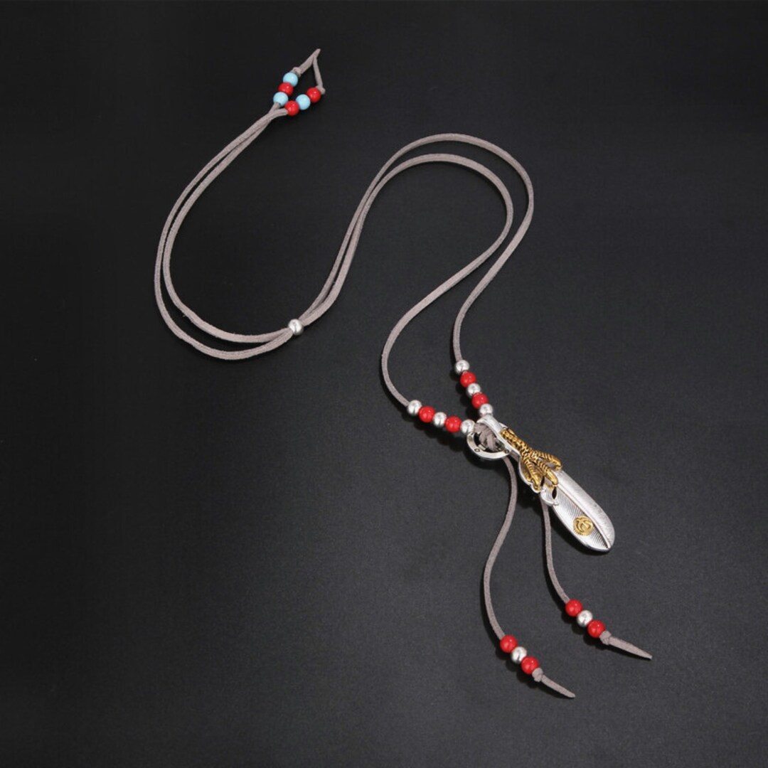 Goro Takahashi Silver Necklace Takahashi Feather, Japan Choker ...