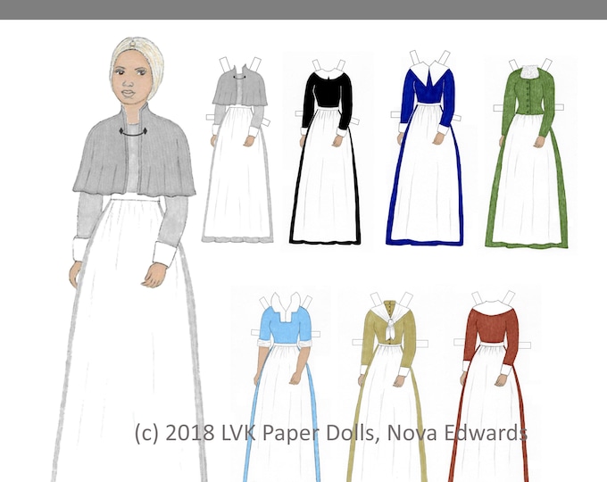 Elizabeth Key Grinstead Paper Doll Kit Court Case Sue for Freedom ...