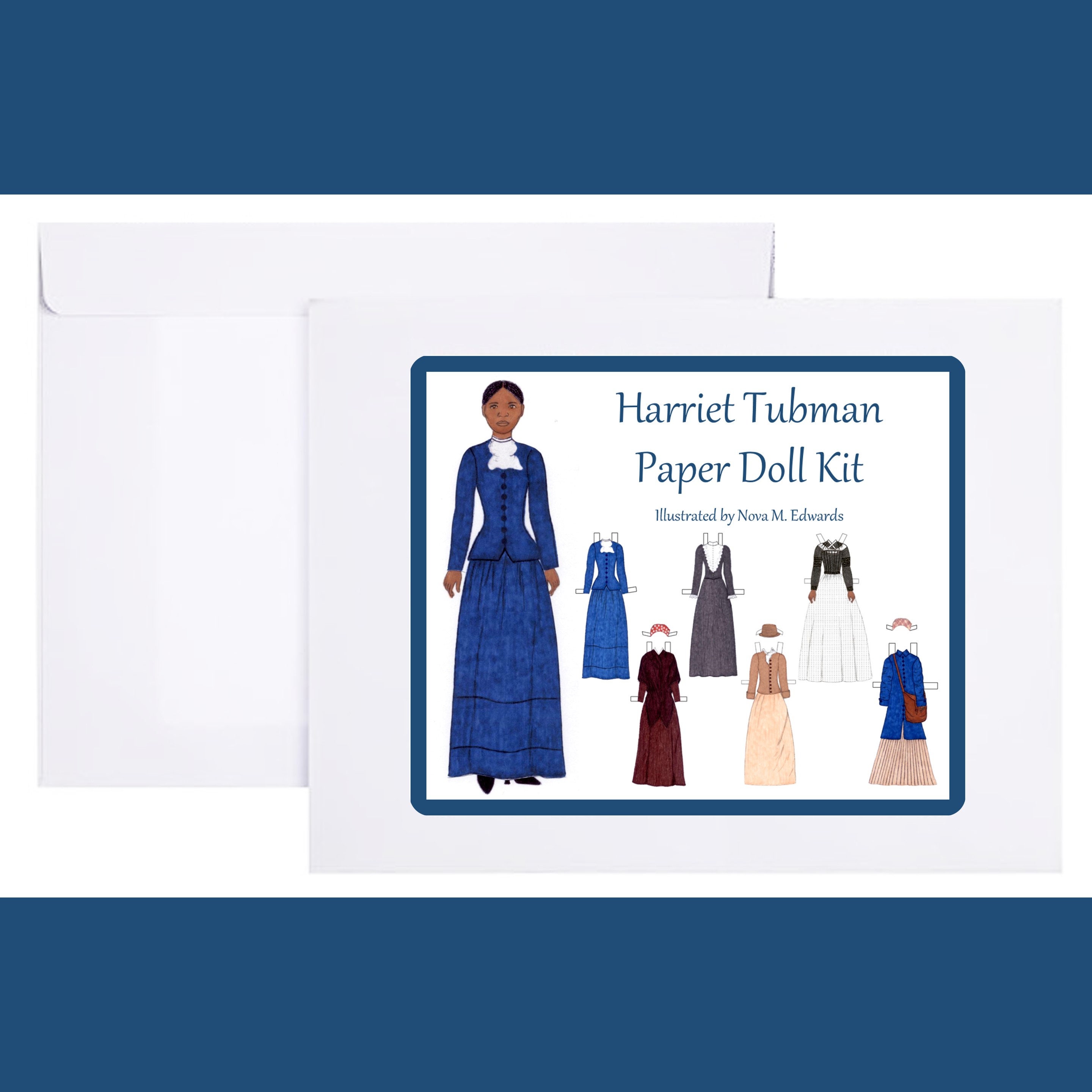 Harriet Tubman Paper Doll Kit Abolitionist Union Spy Underground ...