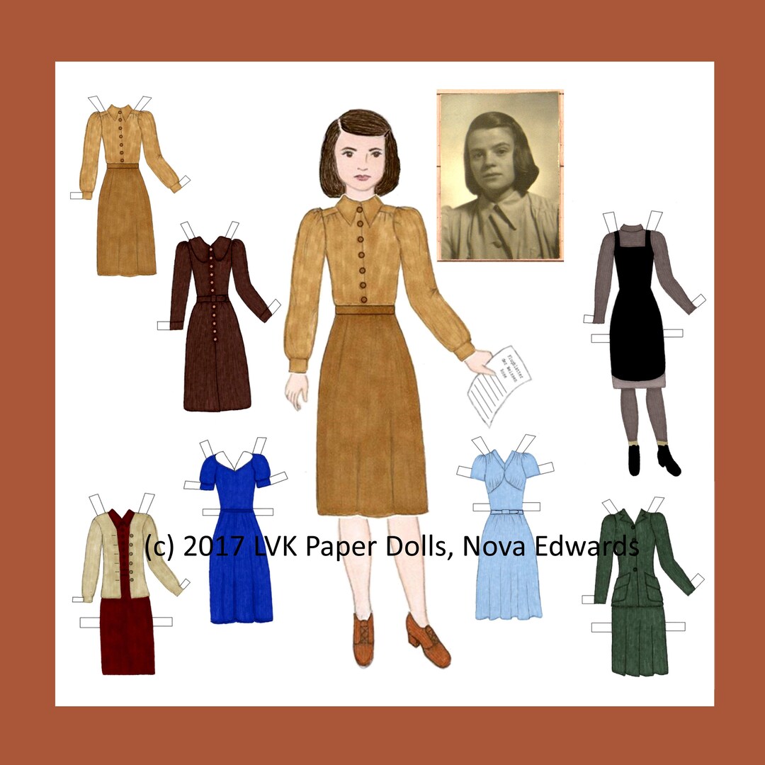 Sophie Scholl Paper Doll Kit White Rose Paper Doll Heroine for - Etsy