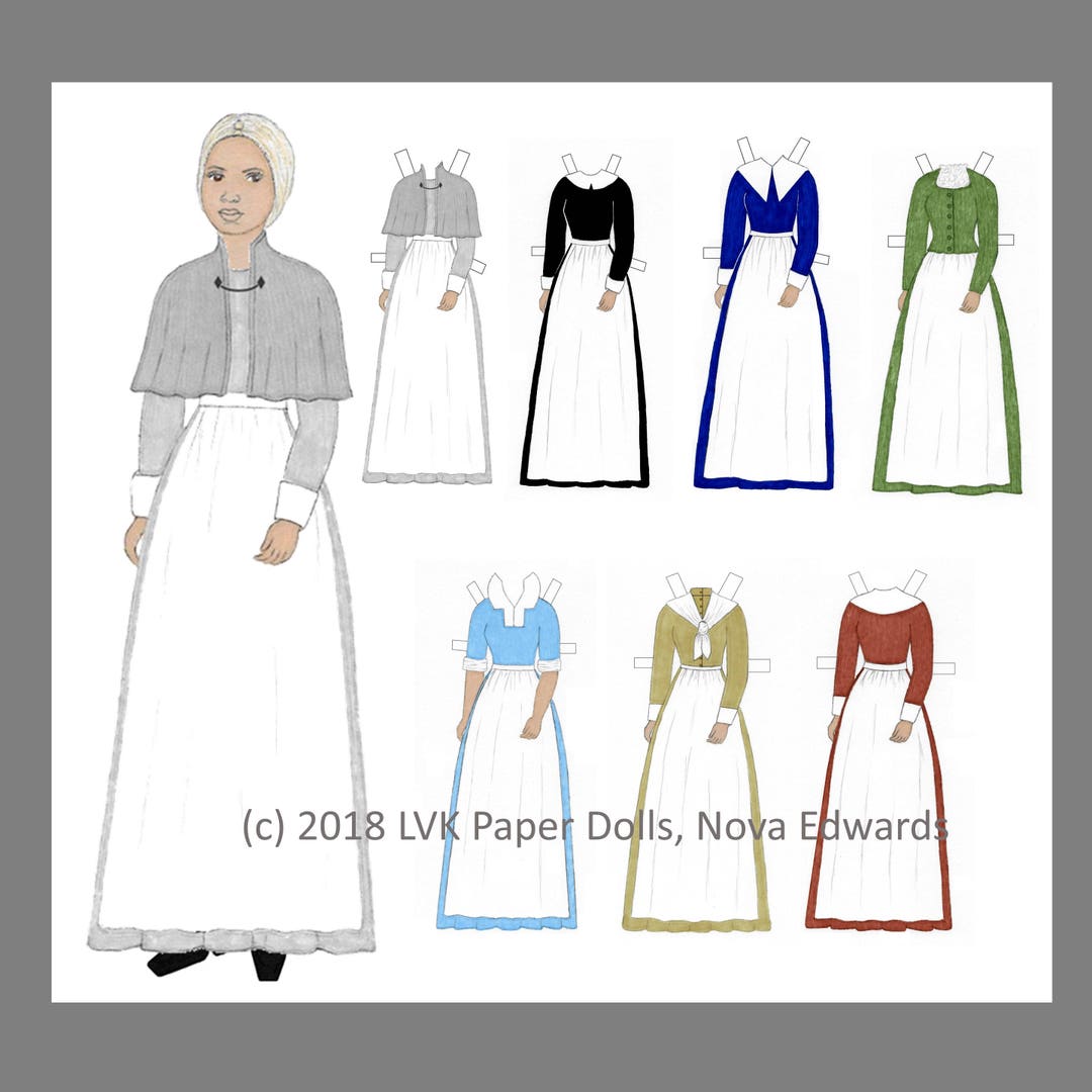 Elizabeth Key Grinstead Paper Doll Kit Landmark Court Case Sue - Etsy