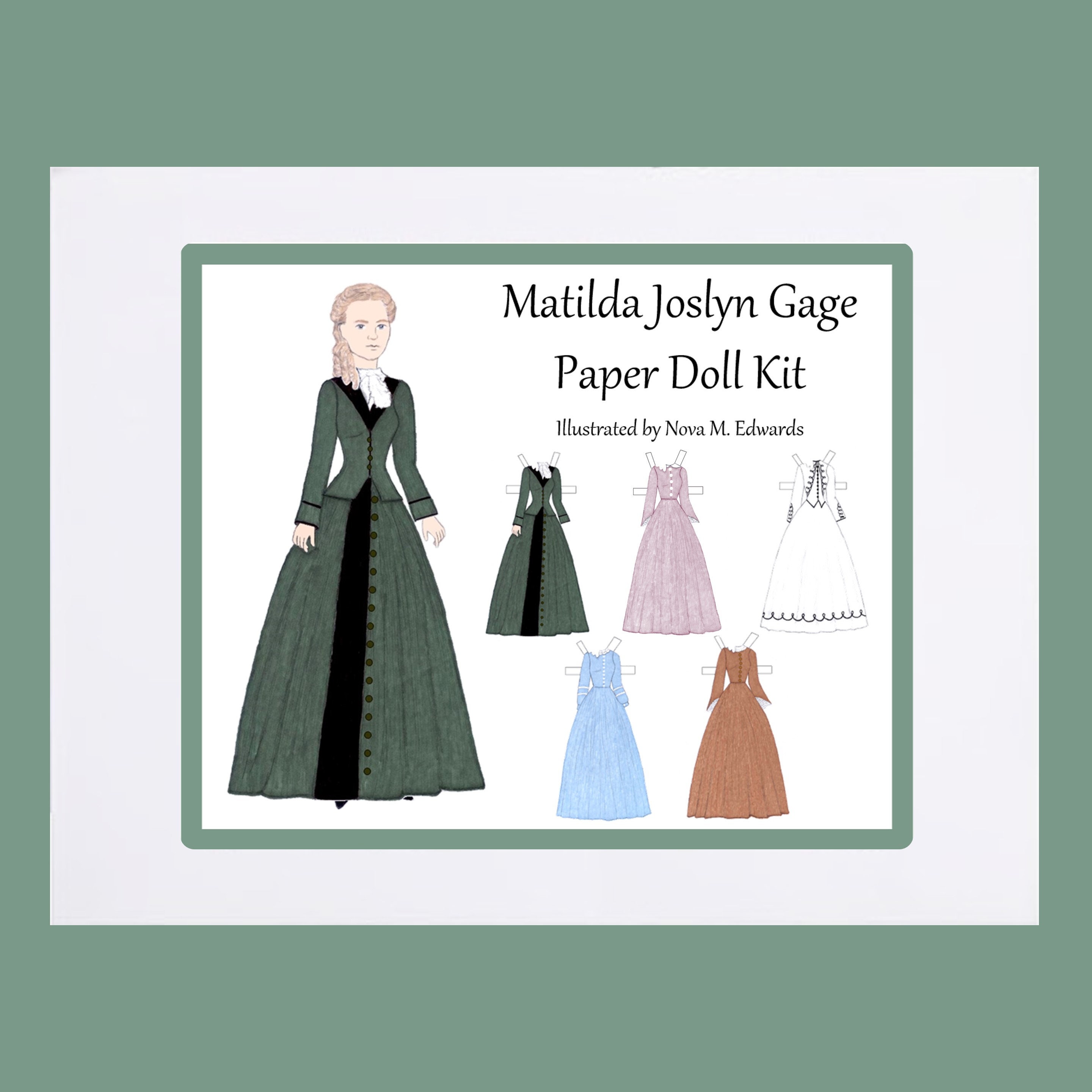 Matilda Joslyn Gage Paper Doll Kit - Etsy