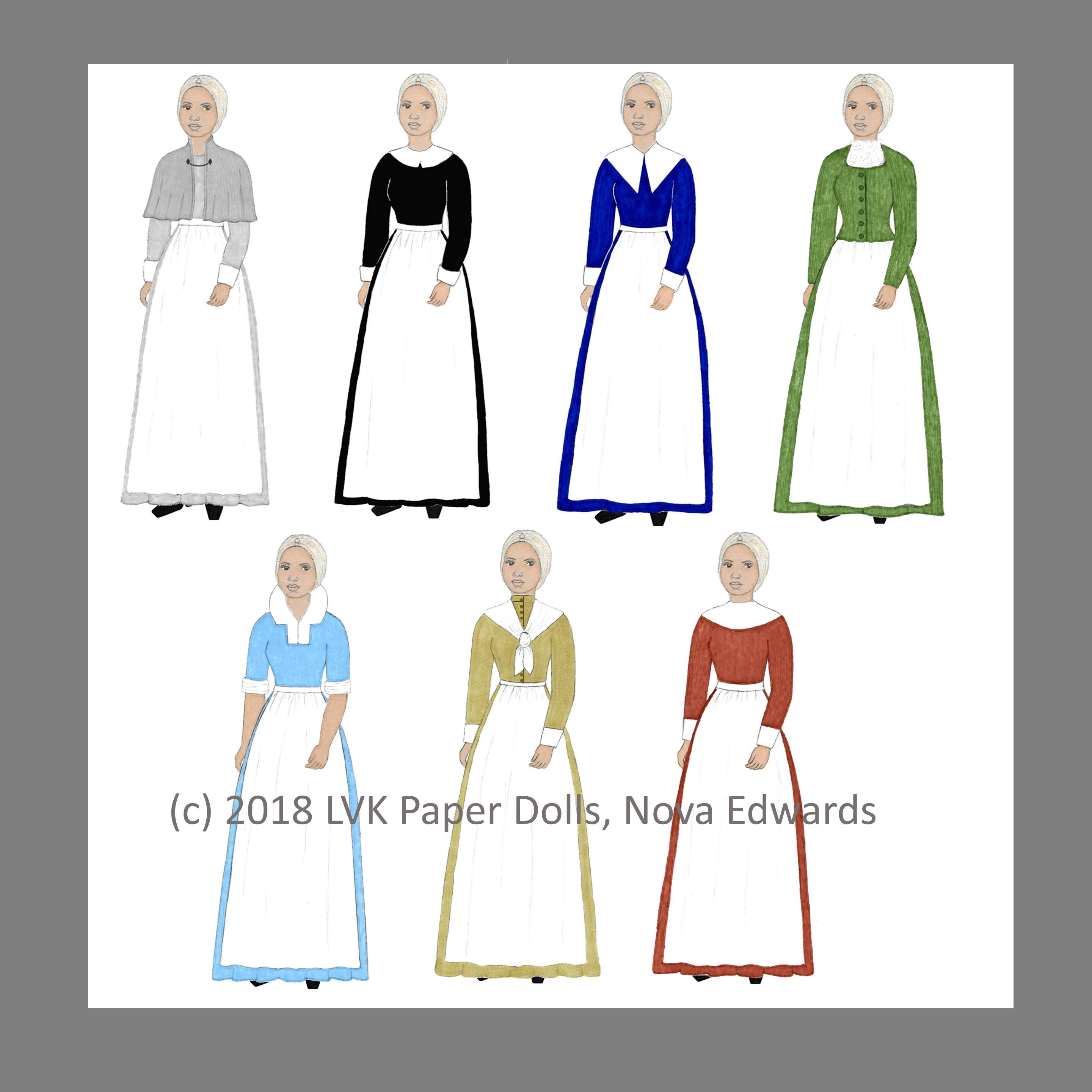 Elizabeth Key Grinstead Paper Doll Kit Landmark Court Case Sue - Etsy