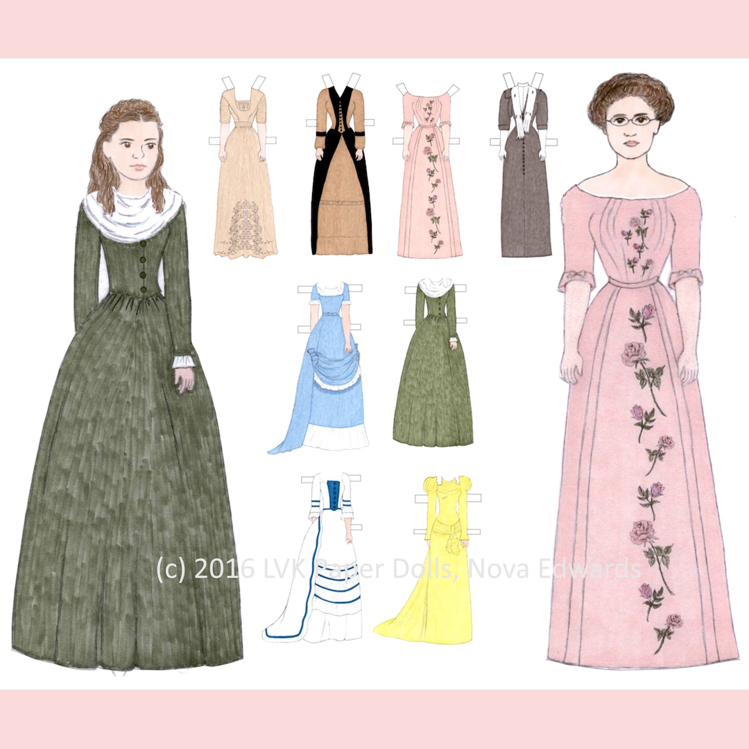 Julia Comstock Field Paper Doll Kit Women's History Paper Dolls Eugene ...