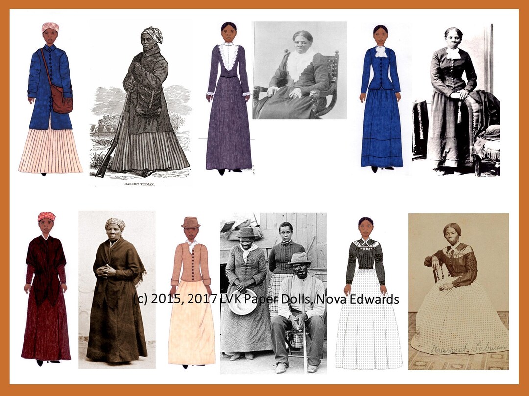 Harriet Tubman Paper Doll Kit - Etsy