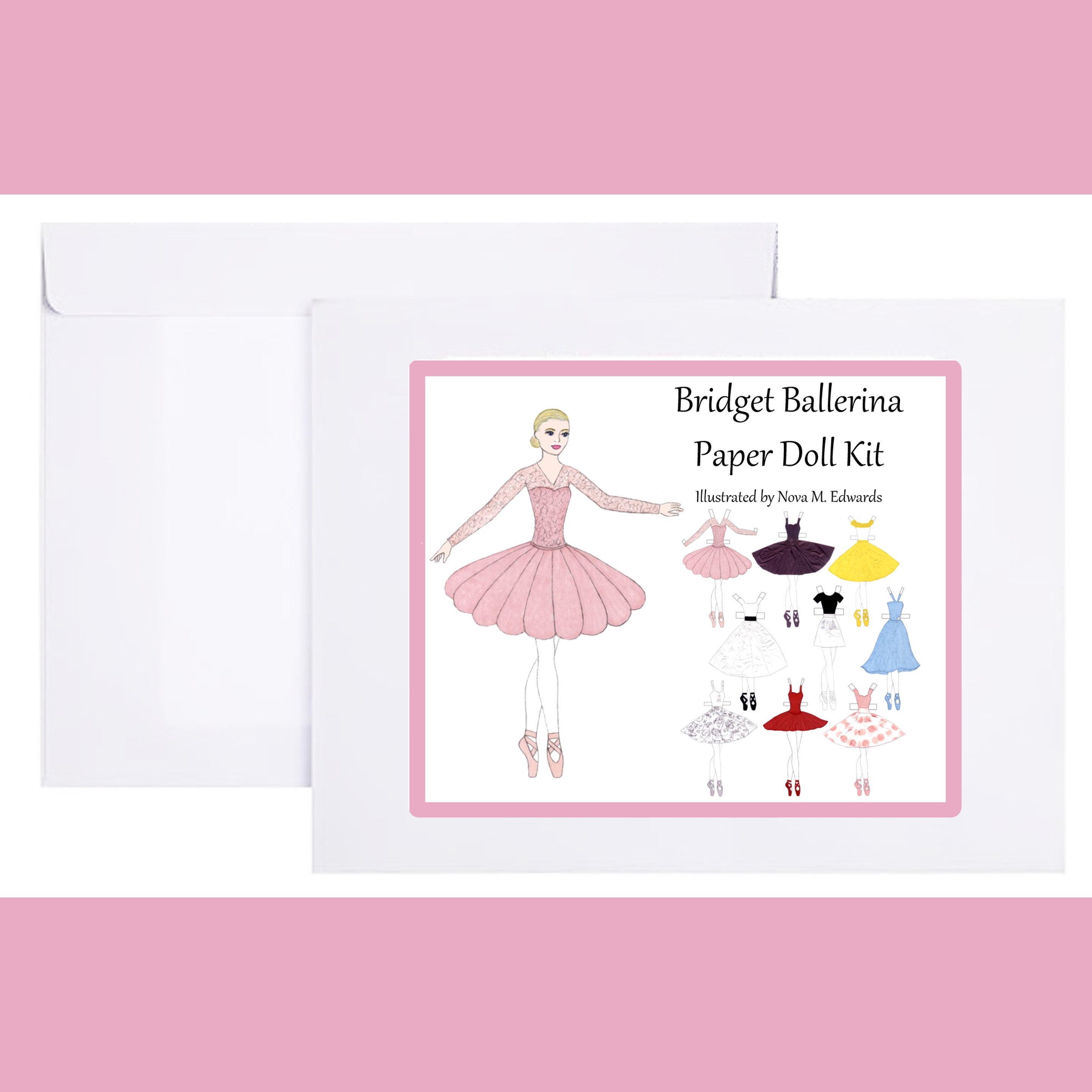 Bridget Ballerina Paper Doll Kit Ballet Ballerina Pink Ballet Set of ...