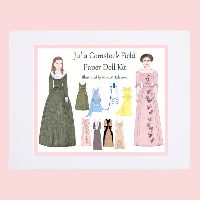Julia Comstock Field Paper Doll Kit Women's History Paper Dolls Eugene ...