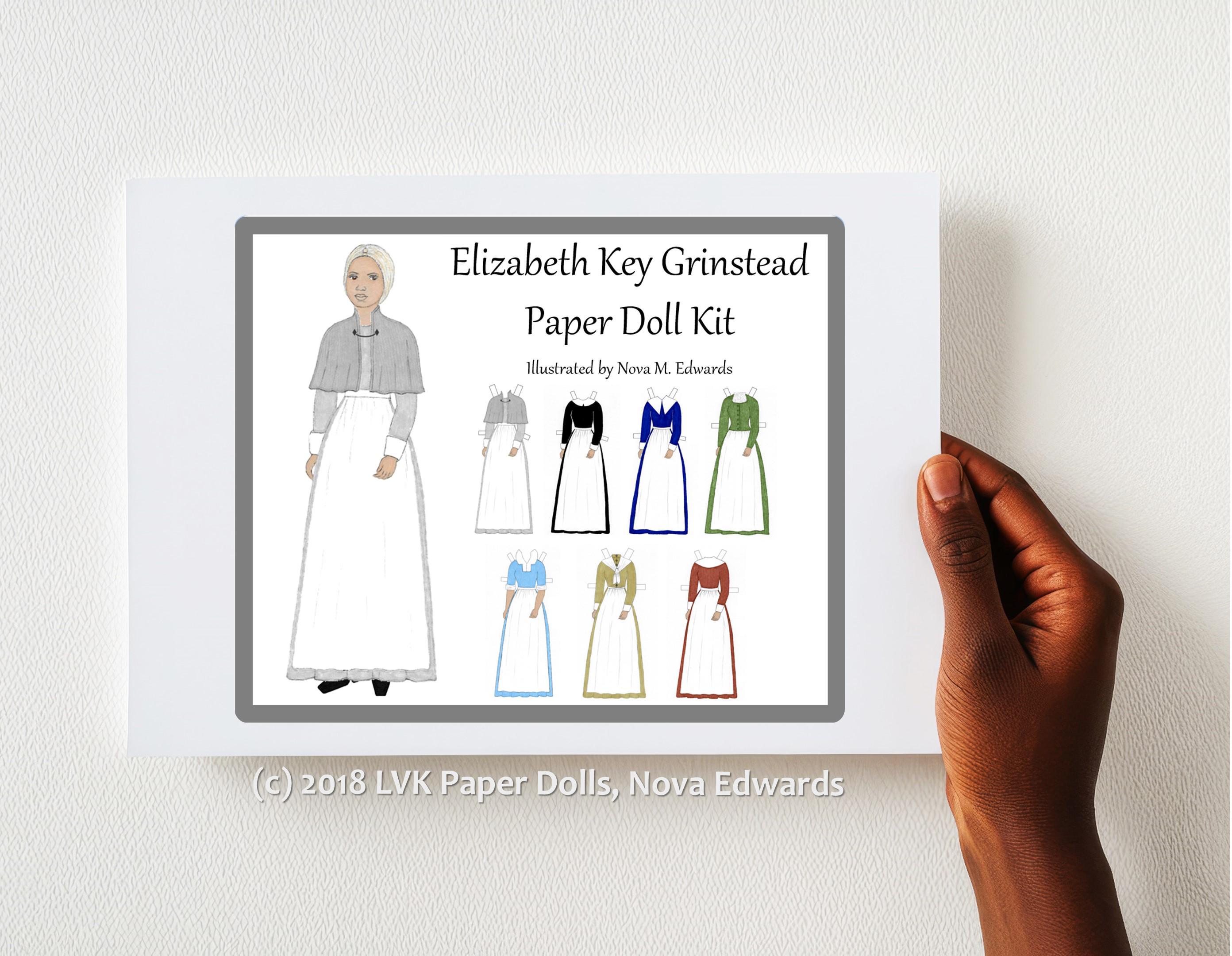 Elizabeth Key Grinstead Paper Doll Kit Court Case Sue for Freedom ...