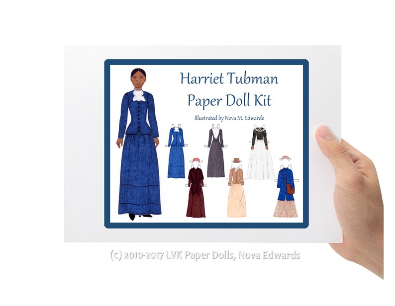 Harriet Tubman Paper Doll Kit Abolitionist Union Spy Underground ...