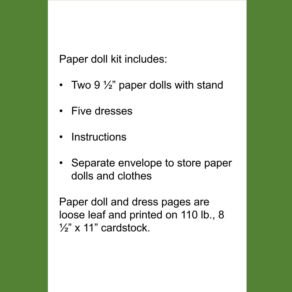 Ruari and Branna St. Patrick's Day Paper Dolls Kit - Etsy