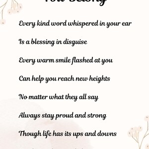 You Belong | Digital Motivational Poem Print | Printable Motivational ...