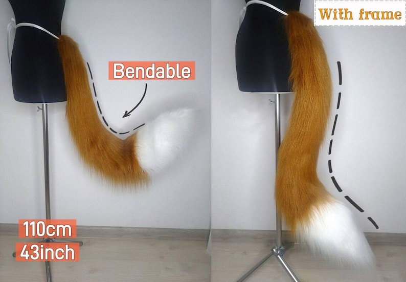 Big Fox's Tail \ Custom Cosplay Tails \ Holo \ Ahri \ Fursuit \ Wolf ...